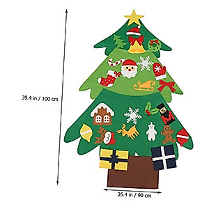Abaodam Christmas Decor Christmas Tree Decor Christmas Ornaments Christmas Manual Felt Accessories Decorate Green ations Christmas Tree Decor