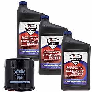 Exmark Engine Oil 3 Quarts and Filter Kit Quest Radius E S Series 135-2566 126-5234