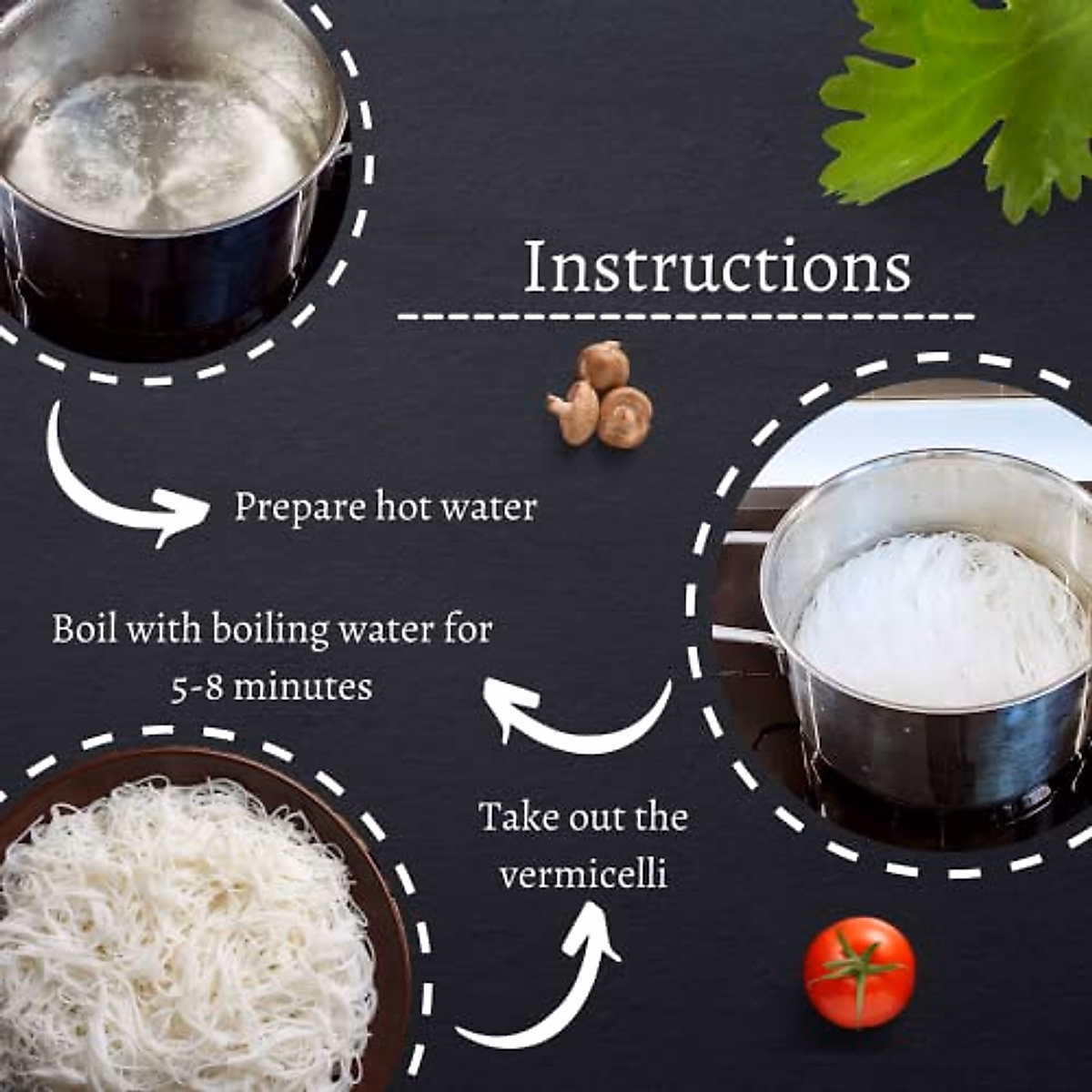 Asiadeli Rice Vermicelli, Premium Rice Noodles, Vietnamese Bun Tuoi for Asian Food - 10.5 oz. (Pack of 3 Bags)