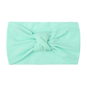 Whteian Baby Girls Headbands Newborn Infant Toddler Hairbands Turban Knotted Bows Children Hair Accessories (23 - Color)