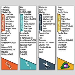 6pcs Professional Hair Clipper Guards Cutting Guides Fits for Most Wahl Clippers Clipper, Combs Replacement - 1 & 1/4" to 2 & 1/2", Guard Number: #20, 18, 16, 14, 12, 10 (Green)