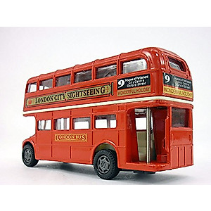 5 inch London City Sightseeing Double Decker Tour Bus Scale Diecast Metal Model