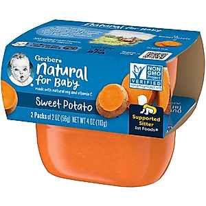 Gerber Natural for Baby 1st Foods Baby Food Tubs (Sweet Potato)