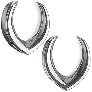 1 1/8 inch 28mm 316L Surgical Steel Teardrop Ear Weights Saddle Hanger Spreader Gauges Piercing Tunnels Plugs Stretching Kit