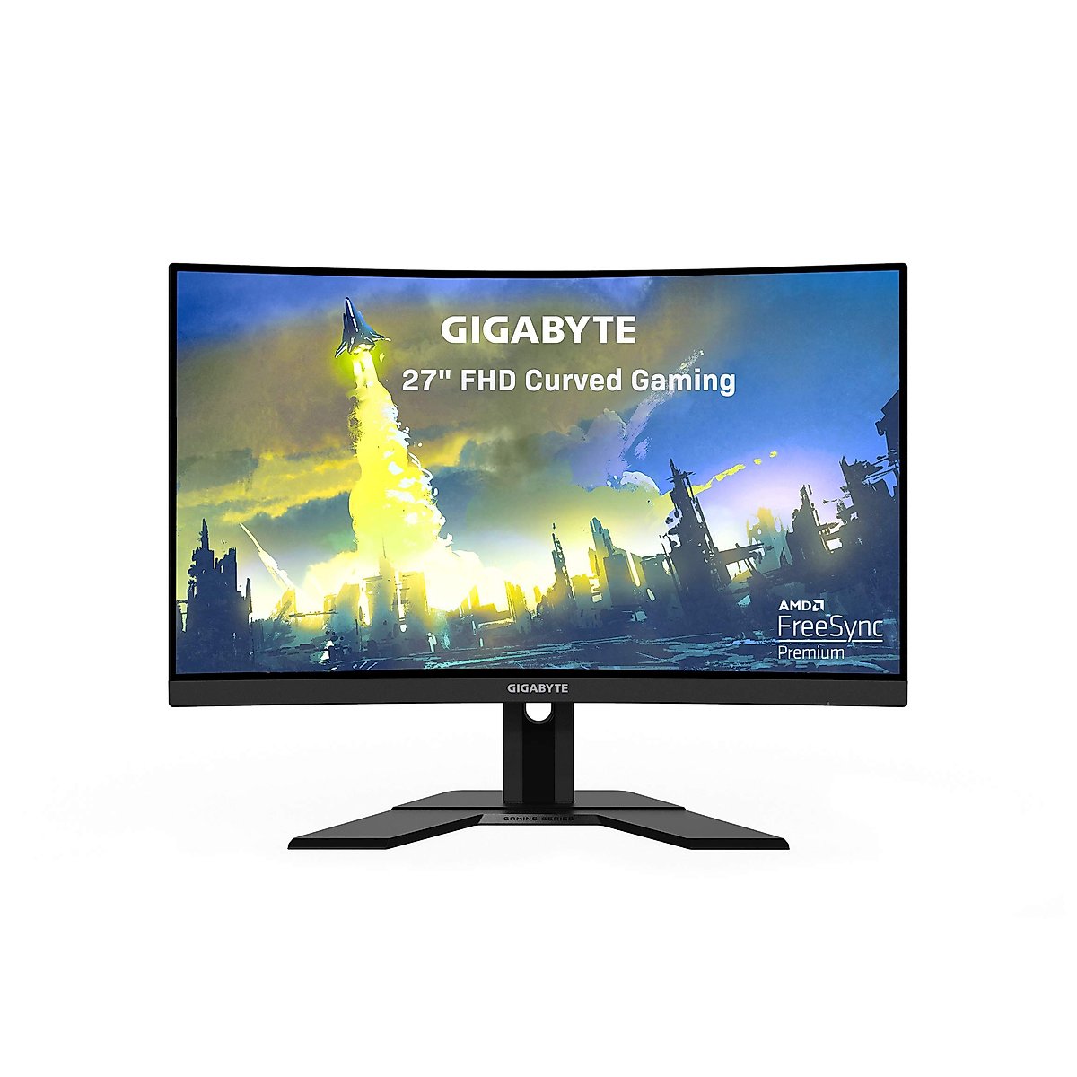 GIGABYTE G27FC 27" 165Hz 1080P Curved Gaming Monitor, 1920 x 1080 VA 1500R Display, 1ms (MPRT) Response Time, 90% DCI-P3, FreeSync Premium, 1x Display Port 1.2, 2x HDMI 1.4