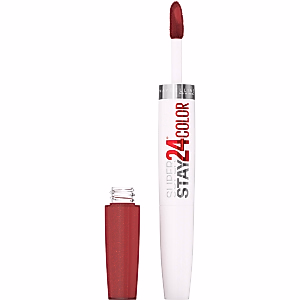 MAYBELLINE Super Stay 24 2-step Long Lasting Liquid Lipstick and Lip Balm, 930 City Ablaze, 1 count