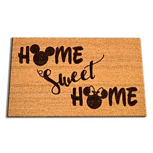 Home Sweet Home Welcome Laser Engraved Coir Fiber Doormat 30” x 18”