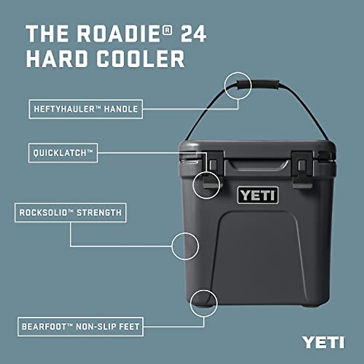 YETI Roadie 24 Cooler, Nordic Purple