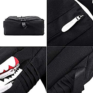 Shark Backpacks for Teen Boys, Cool Kids Backpack for School Bookbags (Glow)