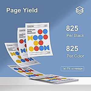 TEINO Compatible Ink Cartridges Replacement for HP 902XL 902 XL for Officejet 6958 6962 6954 6950 Officejet Pro 6978 6968 6960 6975 6970 (Black Cyan Magenta Yellow, 4-Pack)