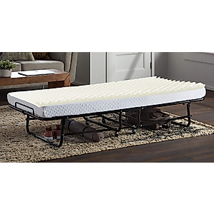 Gilbin Foam Mattress Topper, Egg Crate Hi-Density Foam Pad, Mattress Topper Convoluted Foam for Pain Relief on Pressure Sores Cot Size 30" x 74" Fits Camp Cots