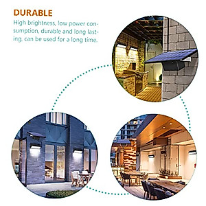 Housoutil 1 Set Solar Wall Light Solar Charging Solar Light Outdoor Sconce LED Wall Lamp Exterior Outdoor Wall Lights Solar Powered Lights Outdoor Outdoor Solar Lights for House