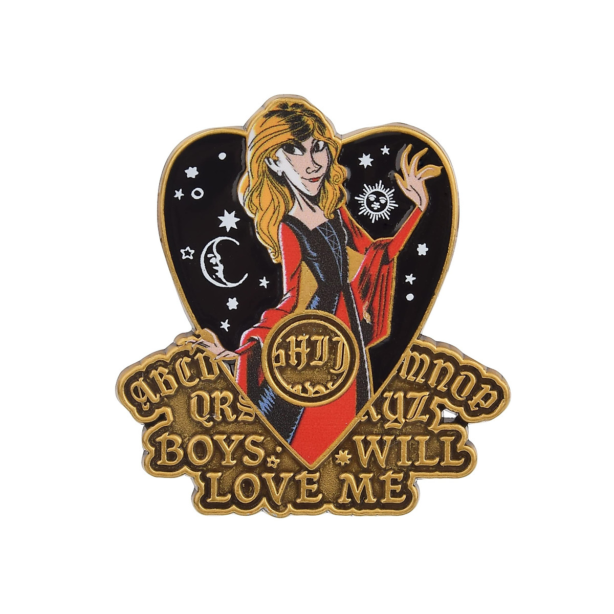 Disney Enamel Pin Set, Hocus Pocus Themed Jewelry, Pack of 4 Pieces, 1.75”, Limited Edition Collectors Pins with Three Sanderson Sisters and Billy Butcherson, Amazon Exclusive