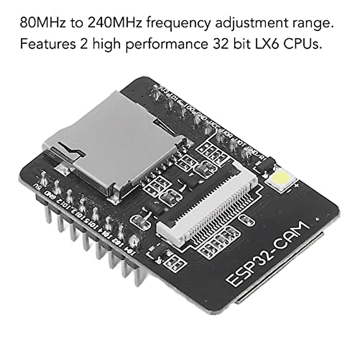 Mxzzand Camera Development Board, ESP32 CAM Development Module 70-500V Output 80MHz-240MHz Simple Installation for Replacement