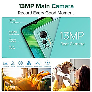 Ulefone Note 14 (2022) 4G Smartphone, 6.52" Waterdrop Incell Full- Screen, Android 12, 4500mAh Battery, 8GB RAM Helio A22, 13MP Dual Camera, Type-C, Slim Design, Cell Phones - Purple