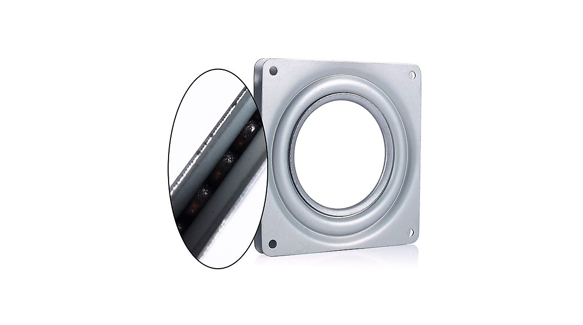 Gorgeri 4-inch Galvanized Steel Swivel Plate for Rotating Displays