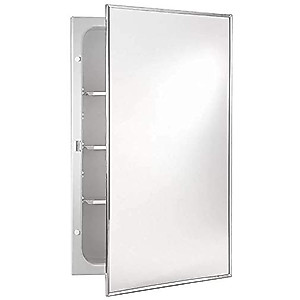 Jensen 407ADJ Basic Styleline Recessed Molded Medicine Cabinet