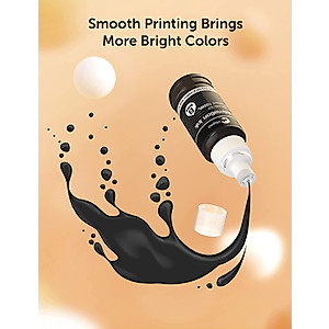 Hiipoo Sublimation Ink for EcoTank Supertank Inkjet Printers ET-2720 ET-2760 ET-2800 ET-2803 ET-3760 ET-4700 ET-4800 ET-7720 ET-2400 Heat Press Transfer on T-Shirt Mug Mask Printer(Autofill/Anti-UV)