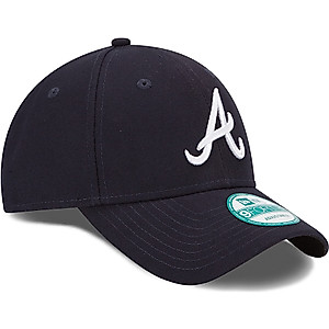 New Era MLB The League 9FORTY Adjustable Hat Cap One Size Fits All (Atlanta Braves Navy)