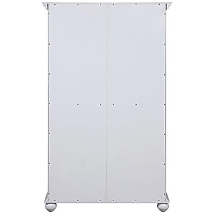 Ameriwood Home Aaron Lane Bookcase with Sliding Glass Doors, White