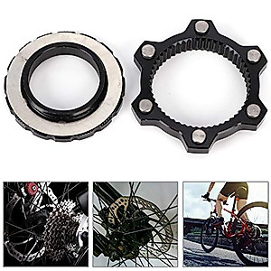 QIMIT Center Lock Adapter, Strong Bicycle Accessories Brake Rotor for 15mm / 5.9in Hub Axles for 12mm / 4.7in for 9mm / 3.5in