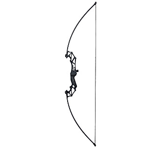 Toparchery Archery Takedown Recurve Bow Hunting Long bow Set Alloy Riser - Right Hand Black - Draw Weight 30lbs 40lbs - with Arrow Sight, Arrow Brush (Black, 40lbs)