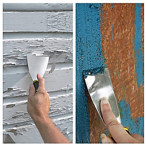 Pack of 4 Putty Knife Set, 2,3,4,5 inch Wide Spackle Putty Knives Metal Scrapers Putty Scrapers for Drywall, Putty, Decals, Wallpaper, Baking, Patching and Painting