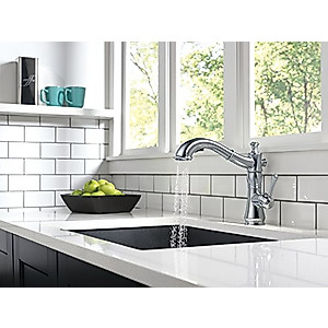 Delta Faucet Cassidy Single-Handle Kitchen Sink Faucet with Pull Out Sprayer and Magnetic Docking Spray Head, Arctic Stainless 4197-AR-DST