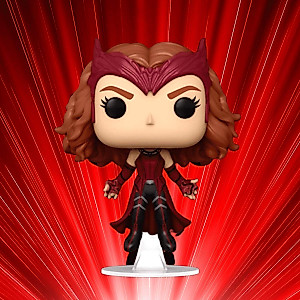 Marvel's WandaVision Scarlet Witch Flying Funko POP! Vinyl with a Funko Pop! Ecotek Box Protector