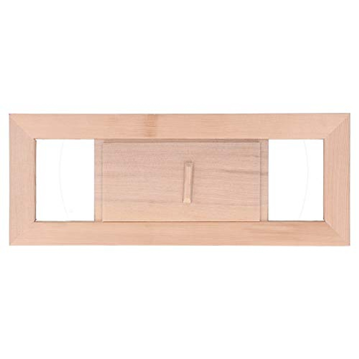 Zerodis Horticulture Garden Entertainment, Adjustable Grille Ventilation Panel Accessory for Steam Room Sauna Air Vent Wooden for Steam Room