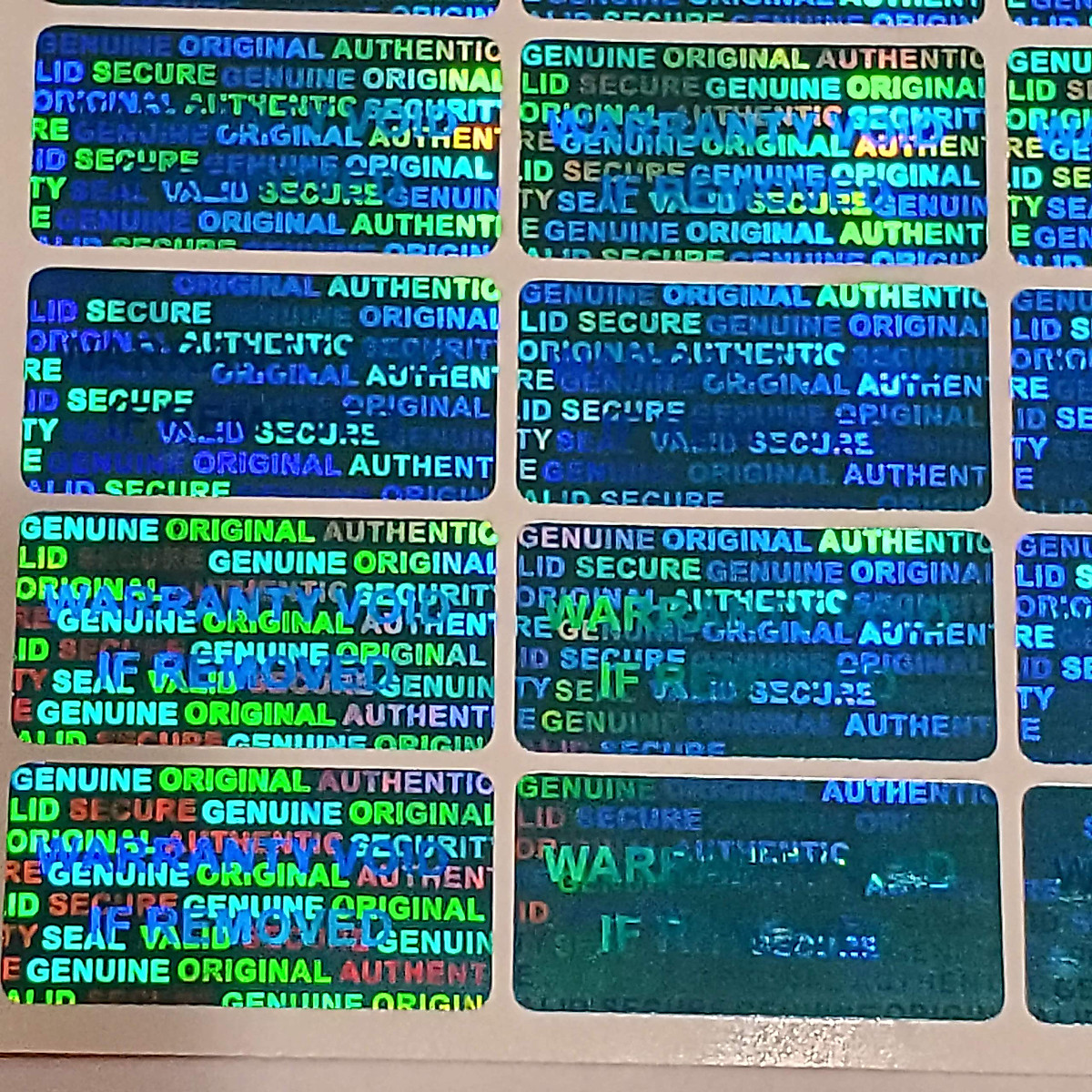 1000 Security Seal Hologram Tamper Evident Warranty Labels Stickers 15 mm x 30 mm- Dealimax Brand (Blue)