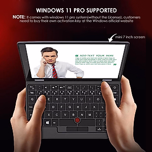 Acogedor Mini Laptop, 7.0 inch Mini Laptop Computer, High Speed CPU J4105 12GB , for Windows 11Pro Pocket PC Computer (12G+128G), ACOGEDORTH1EUKQZP2-13