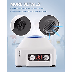 Mxmoonant Centrifuge Machine LCD Display Digital Desktop Electric Centrifuges, with Time & Speed Adjustable, 10ML*6 Rotors for Lab School Science Plasma Research (900-1-Plus) (Green)