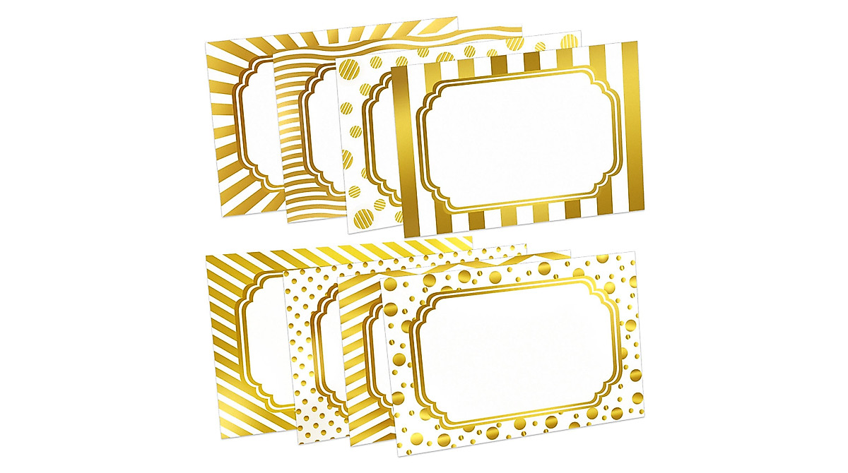 160 Pcs Gold Name Tags - Perfect for Any Event