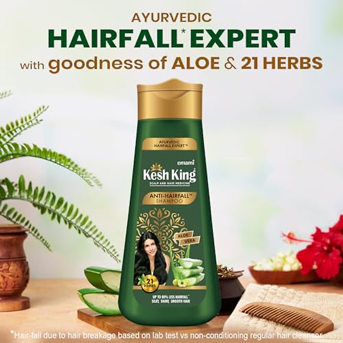 Kesh King Anti-Hairfall Aloe Vera Shampoo 200ml - 1 Pack