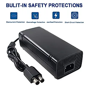 Replacement Charger for Xbox 360 Slim, Fit for Xbox 360 Slim Power Supply