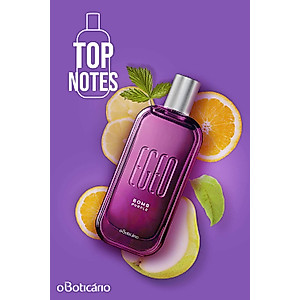 EgeoBomb Purple Eau de Toilette by O Boticario | Womens Long Lasting Perfume | Warm & Sweet Perfumes for Women (3 fl. oz.)