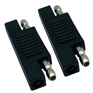 Dafensoy SAE to SAE Polarity Reverse Quick Disconnect Cable Plug Adapter,Solar Panel Power SAE Male to Male Plug Connectors,for Solar Panel Battery Power Charger.(3Pack) (Male to Male)