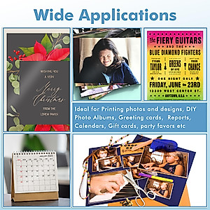 Koala Semi-Gloss Photo Paper 8.5X11 Inches 100 Sheets for Inkjet and Laser Printers Use DYE INK 48LB 180gsm Professional Paper