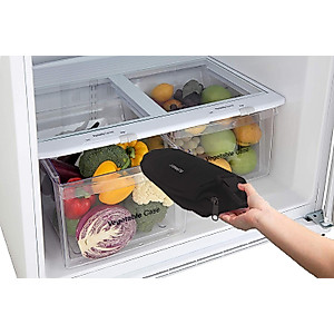 Slynnar Freezable Snack Box Lunch Bag, Black