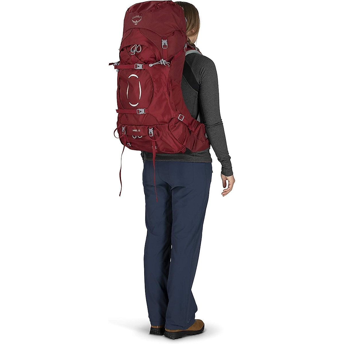 Osprey Ariel 55 Women's Backpacking Backpack , Ceramic Blue, Medium/Large