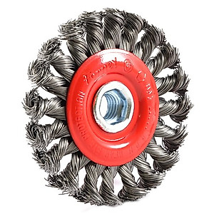 Forney 72759 4-Inch x .020 x 5/8-11 Knot Wire Wheel