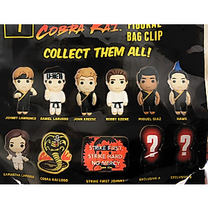 Cobra Kai Series 1 - 3D Figural Foam Bag Clip in Blind Bag - Strike First, Strike Hard, No Mercy Multicolored
