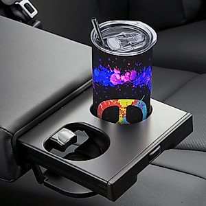 Mount Hour Rainbow Peace Stainless Steel Insulated Tumbler 20 OZ, Coffee Mug Cup with Splash-Proof Lid and Straw for Car Home Office Outdoor Travel