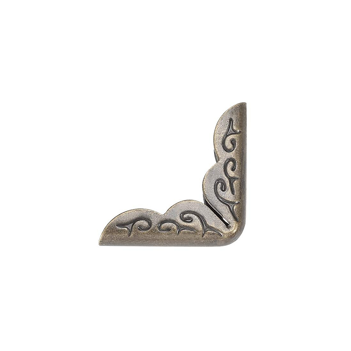 uxcell Metal Book Corner Protectors Edge Cover Guard 21x21x5mm Bronze Tone 30pcs