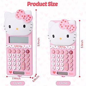 Cute Kids' Mini Calculator - 5.9 x 2.6in, LCD Display, Battery Powered (Included), Perfect for School