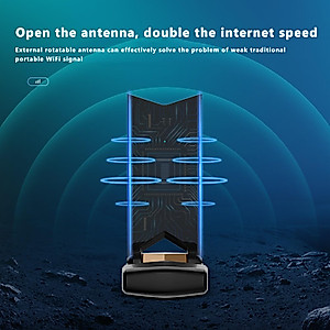 WDINLY 4G LTE USB Modem Dongle Router with WiFi Hotspot, High Speed 4G Modem Wireless Internet WiFi Hotspot Router Unlocked Portable Support 4G FDD:B2/B4/B5/B12/B17 for PC Desktop Laptop Tablet