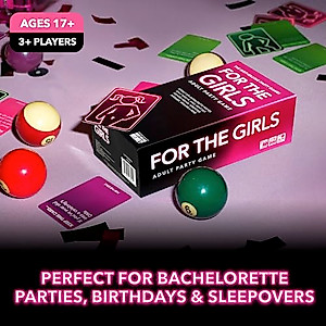 For The Girls Card Game by Relatable, The Viral Girls Night Adult Party Game, Great for Galentines Day Game, Valentine Gifts for Girls, Includes a die, and 400 Cards Across 5 Categories
