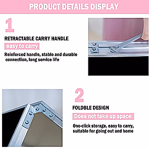 Utdfbwq Portable Folding Table, Outdoor Folding Table, Folding Beach Table, Laptop Table, Suitable for Outdoor Travel, Camping, Beach, Barbecue, Picnic, Party, Patio, Etc. (Black)