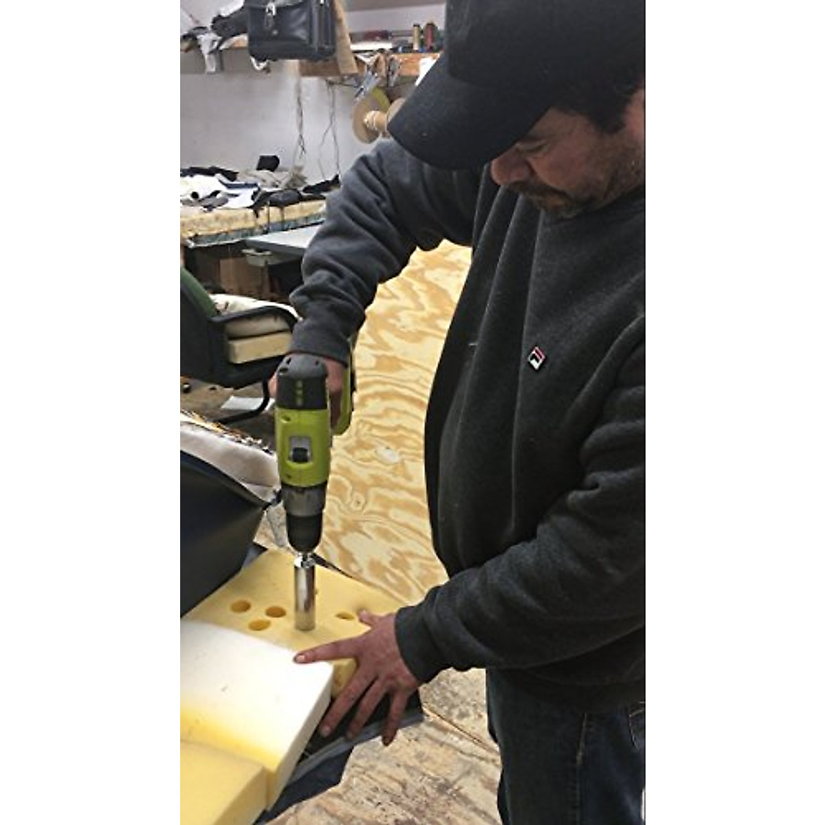 Galaxy Supply Inc. Foam Hole Cutter for Upholstery 1/2"=12 mm Diameter. FHC12 - New Version